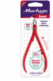ALICATE PARA CUTICULAS BASIC ROJO PERLADO MERHEJE - MAGÚ ECUADOR
