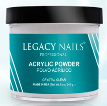 Legacy Nails Clear Acrylic Powder - MAGÚ ECUADOR