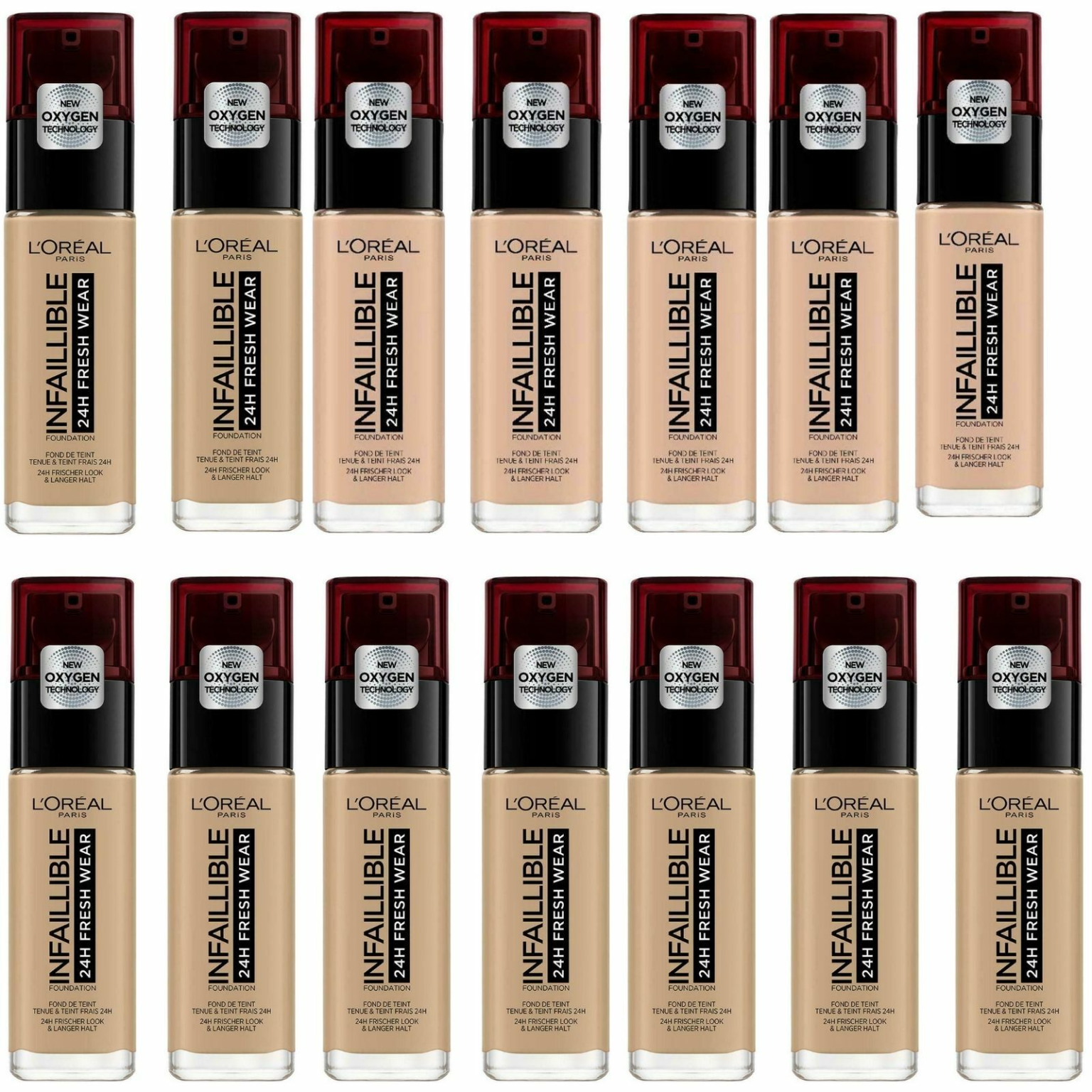 Maquillaje L'Oreal Paris Infalible hasta 24 horas de base de Fresh Wear ...