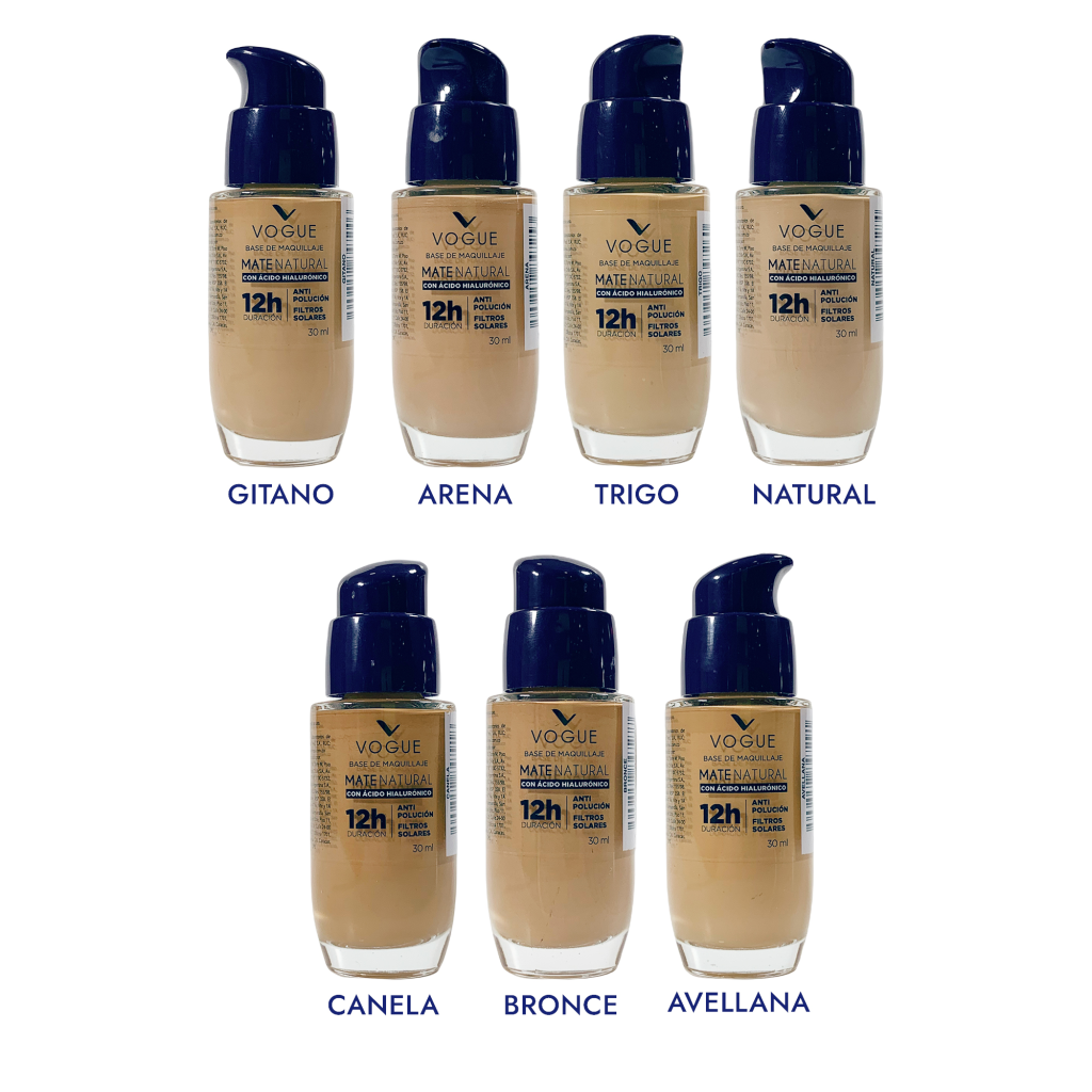 BASE MATE NATURAL CON ÁCIDO HIALURÓNICO VOGUE - MAGÚ ECUADOR