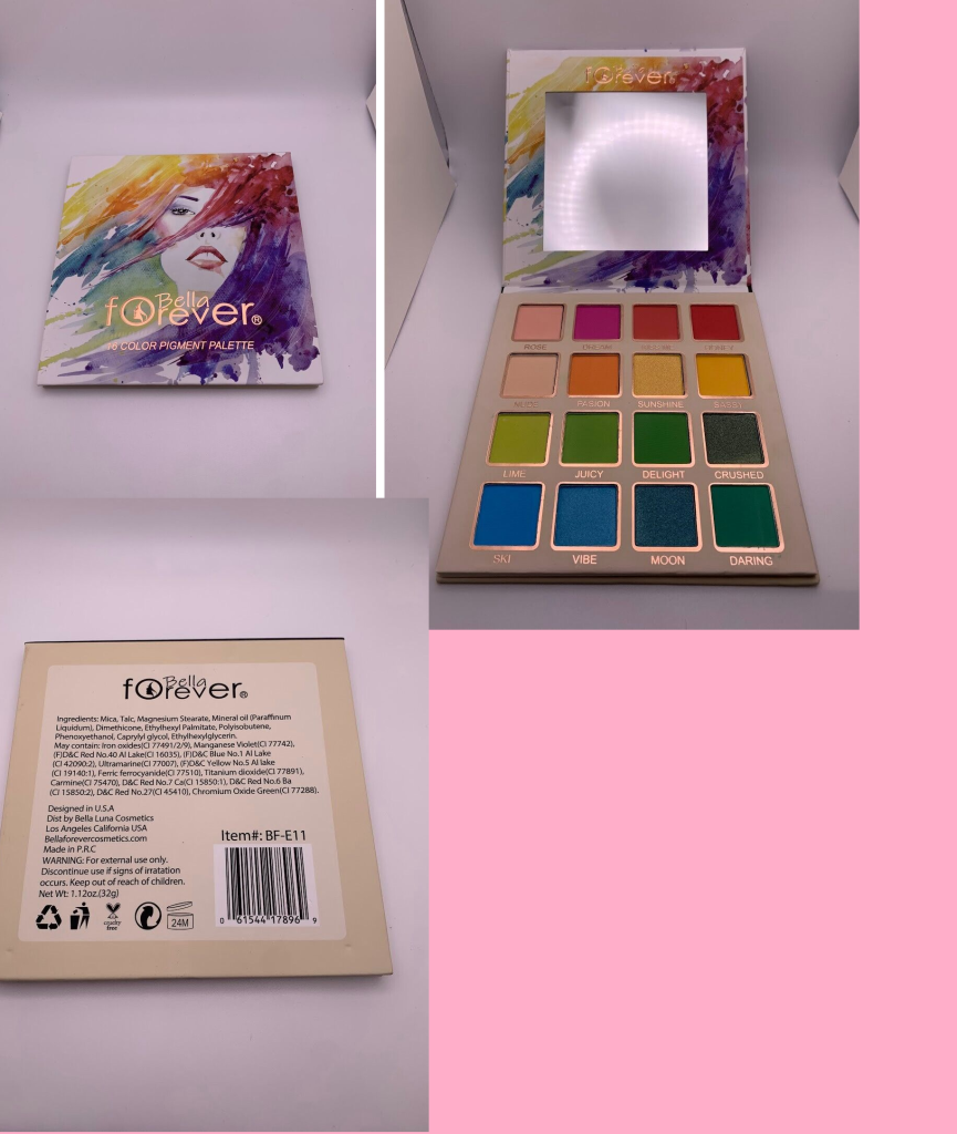 Bella Forever, 16 color pigment Palette. - MAGÚ ECUADOR